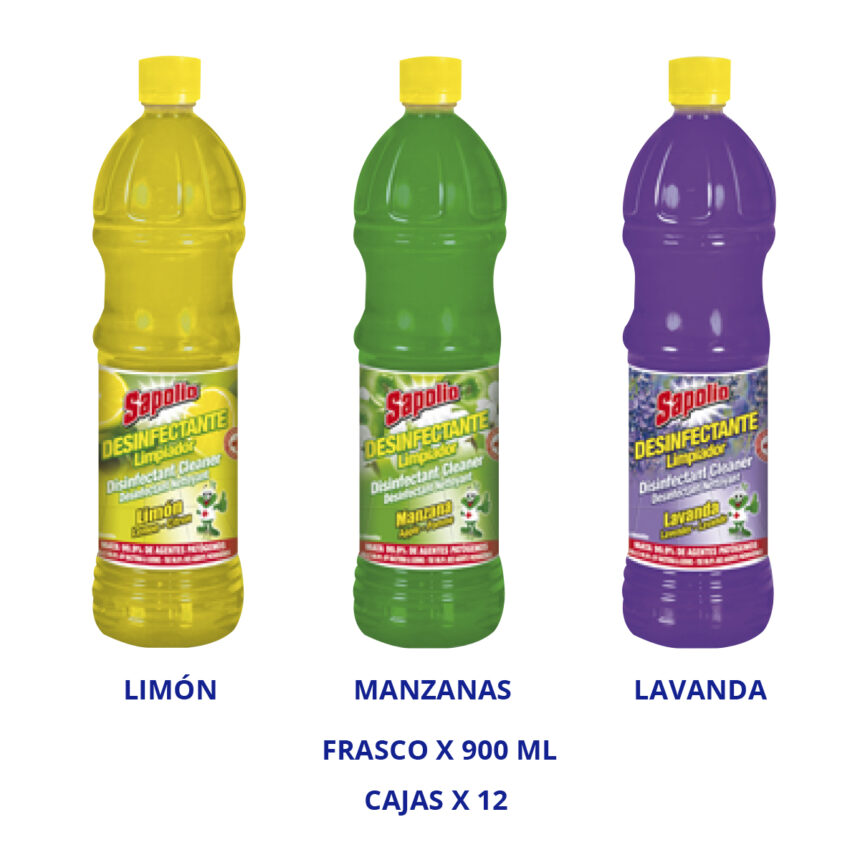 Desinfectante Sapolio Frasco 900ml – Venta de artículos de limpieza