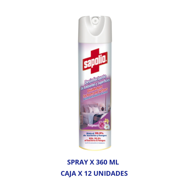 Desinfectante Sapolio Spray – Popurri – Venta de artículos de limpieza